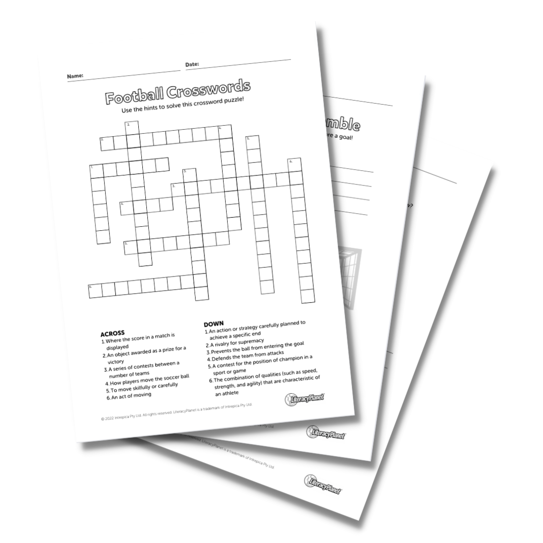 Football activity pack - Secondary | LiteracyPlanet